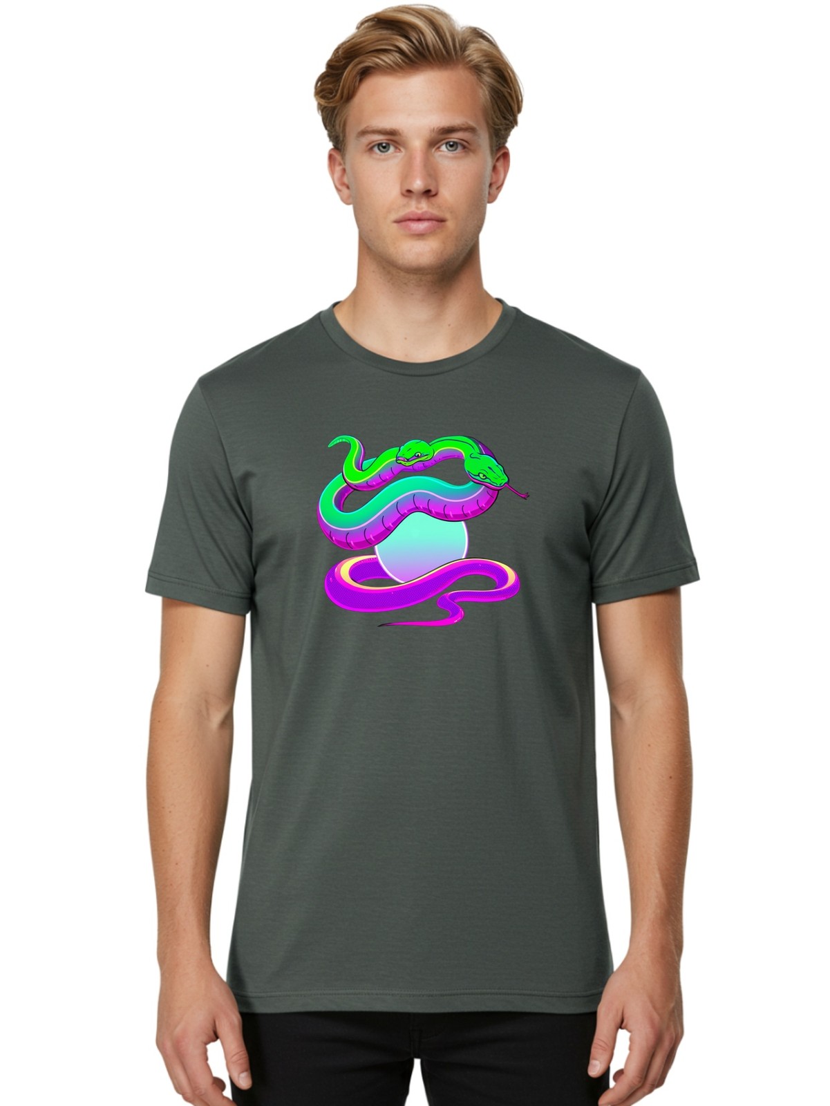 Snake-Emerging-From-Egg Mens Graphic Tee,100% Cotton,Casual Summer Wear ...