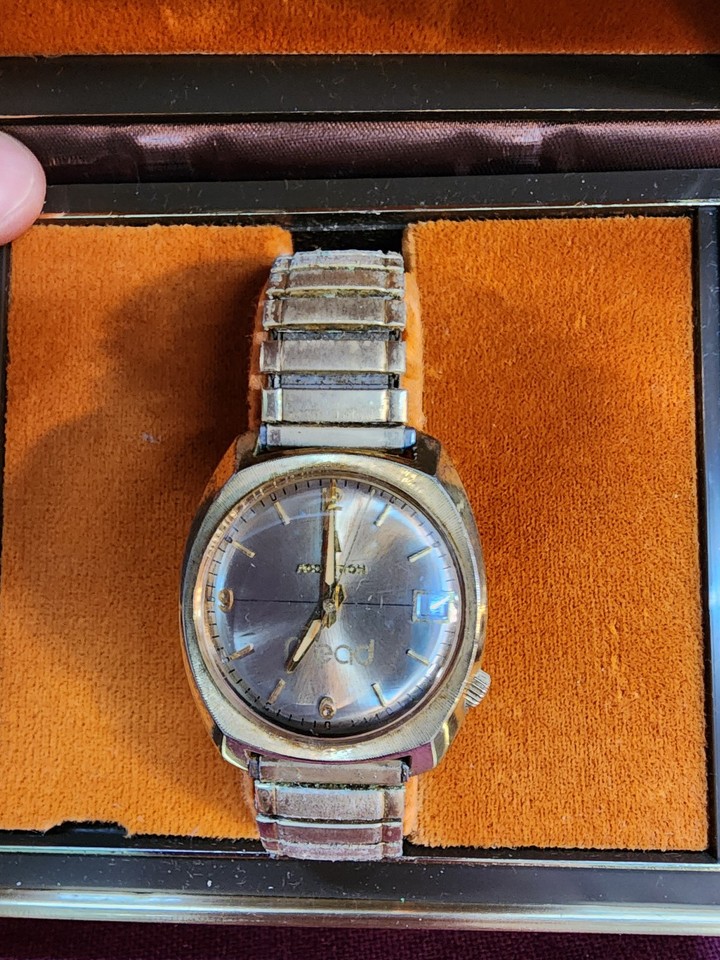 Vtg Bulova Accutron MEAD Co N6 Mens Tuning Fork Men's Watch w/ Boxes ...