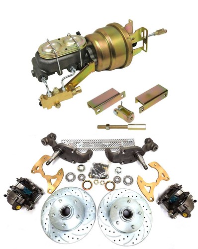 Chevy Impala 2" Drop Spindle Disc Drum Brake Booster Master Valve ...