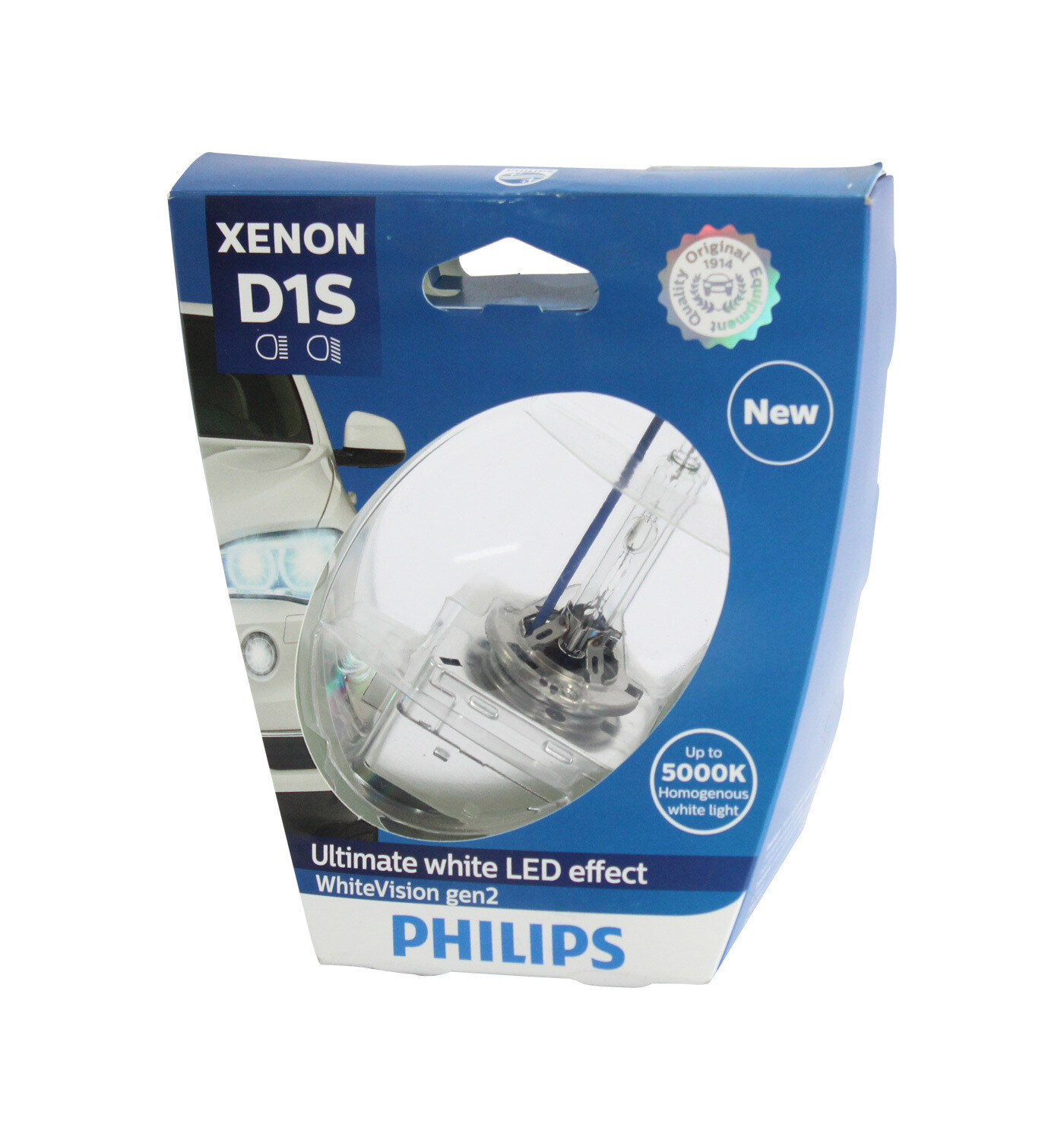 Genuine PHILIPS Xenon White Vision Gen2 D1S 35W 5000K- Single HID ...