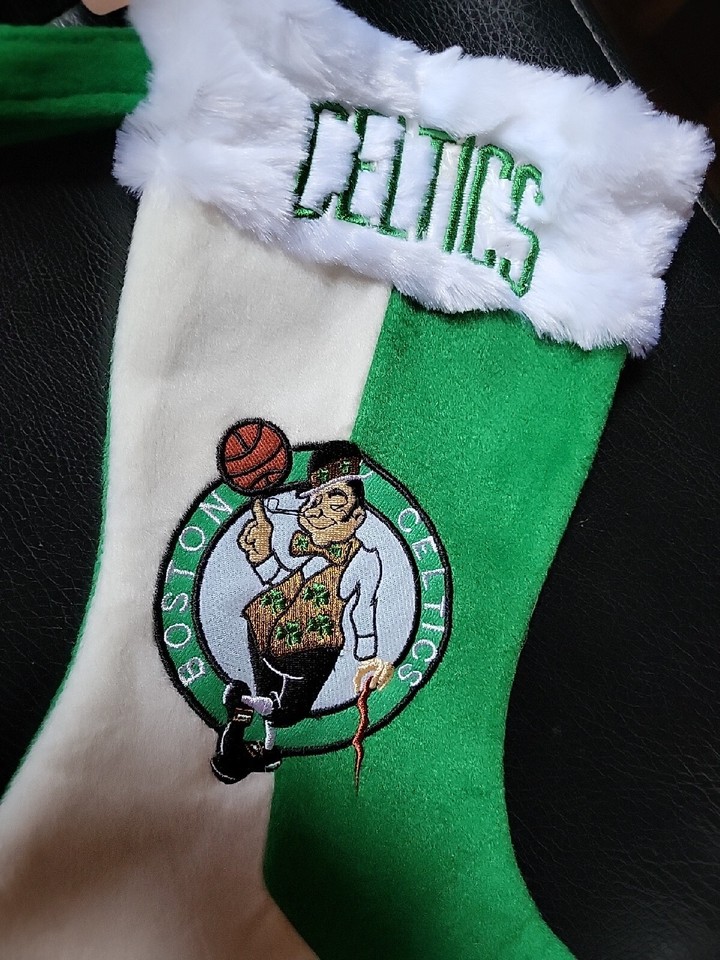 Boston Celtics Basketball NBA Team Christmas Holiday Stocking NWT ...