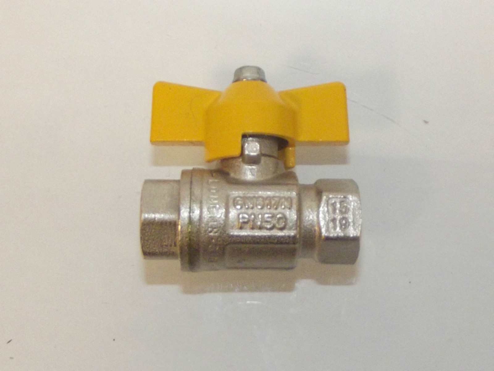 T Handle Gas Ball Valves Yellow Handle BSP, Gas Approved T Handle Ball ...