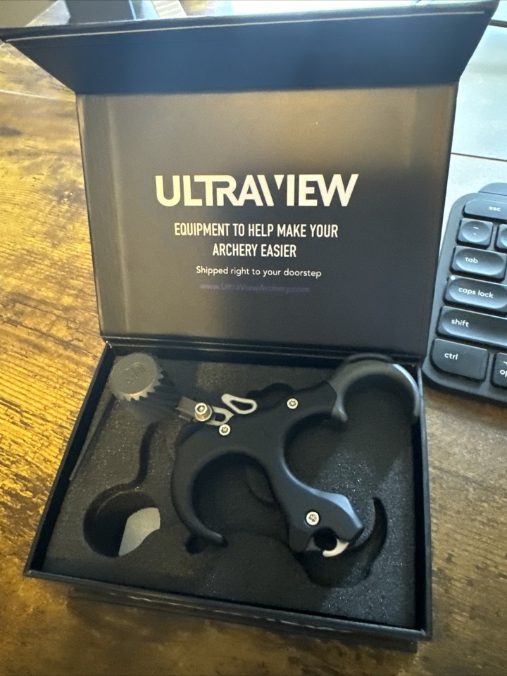 ULTRAVIEW UV Button Thumb Release Large Matte Black Stainless Steel ...