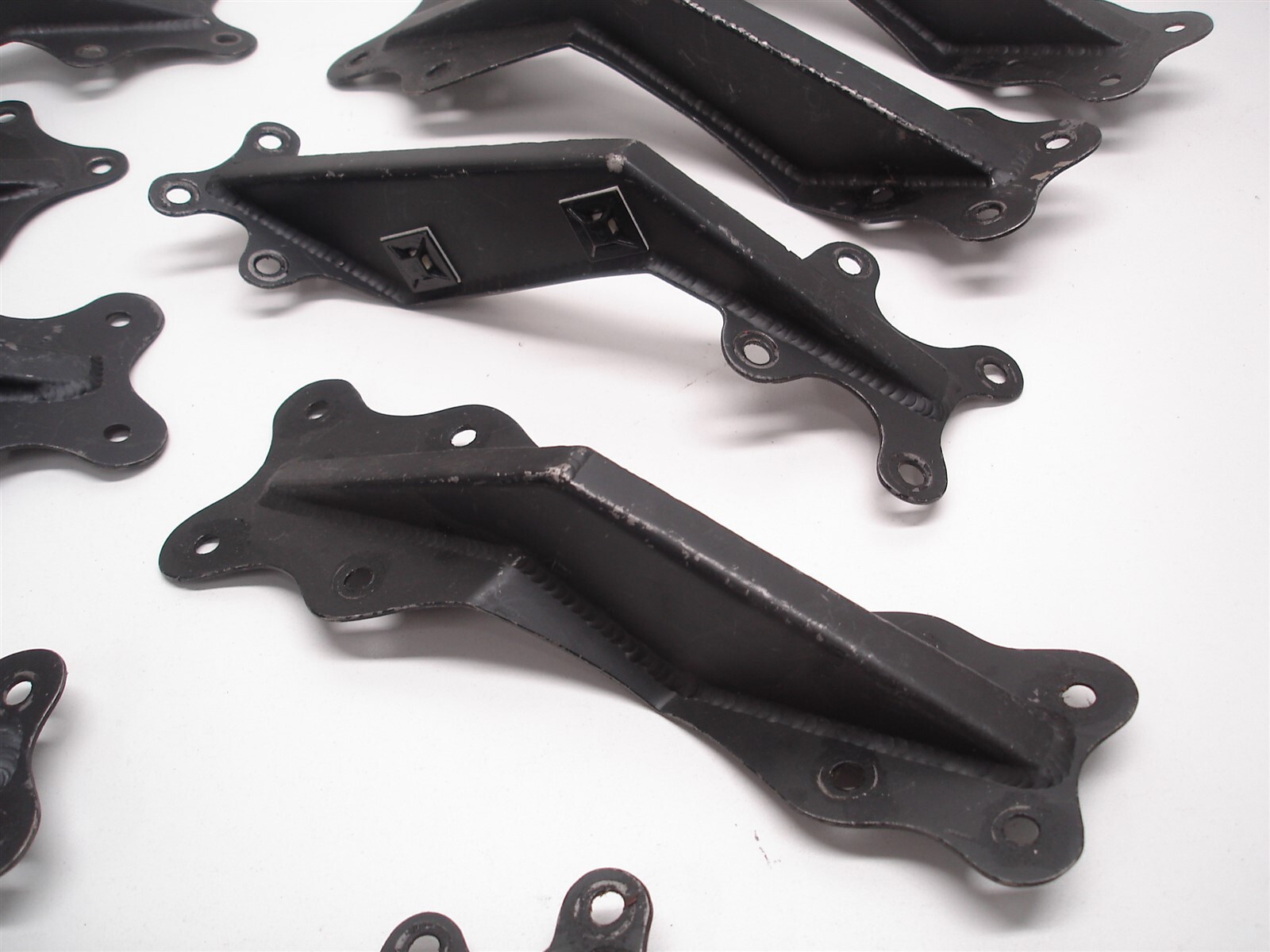 9 NASCAR Steel Racing Seat Halo Head Rest Shoulder Support Brackets Braces