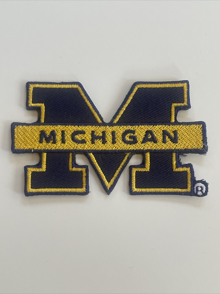 University Of Michigan Wolverines Vintage Embroidered Iron On Patch 3 ...