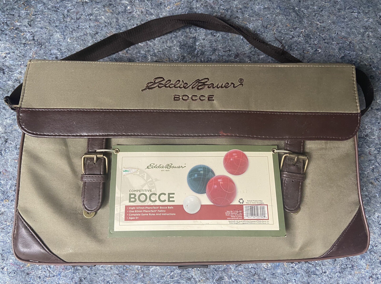 Eddie Bauer Competition Pro Bocce Ball Set with Original Bag New Never ...