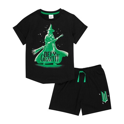 WICKED Girls Pyjamas | Girls Short Elphaba Pyjamas PJ Set | Wicked The ...