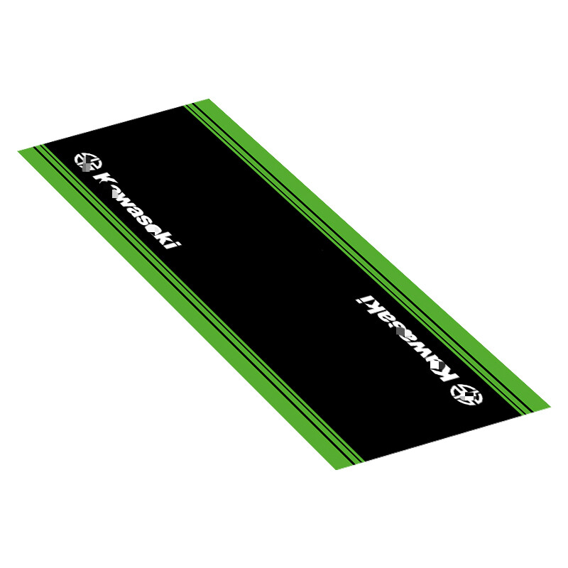 For Kawasaki 31'' x 87'' Motorcycle Bike Racing Mat Workshop Garage ...