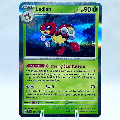 Pokemon Scarlet & Violet Stellar Crown Ledian Holo Rare Card | eBay