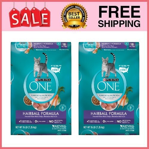 2P Purina ONE Natural Dry Cat Food, Tender Selects Blend With Real ...
