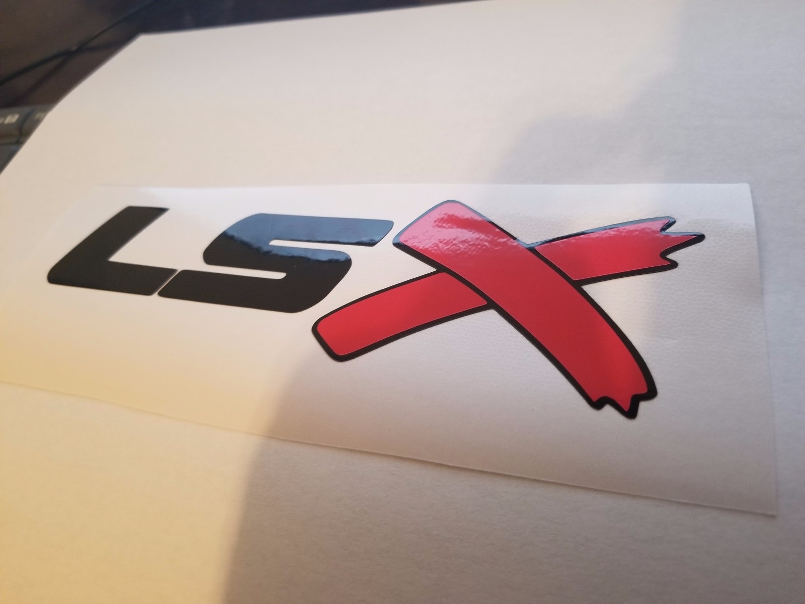 LSX Sticker decal LS X for GM SS camaro corvette chevy black red or ...