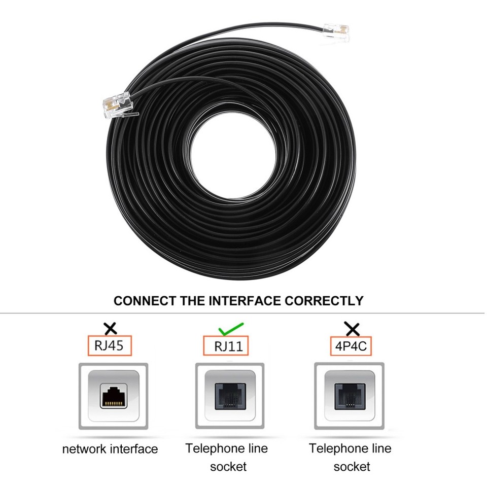 Telephone Cable Extension Appliance Cord Landline Wire | eBay