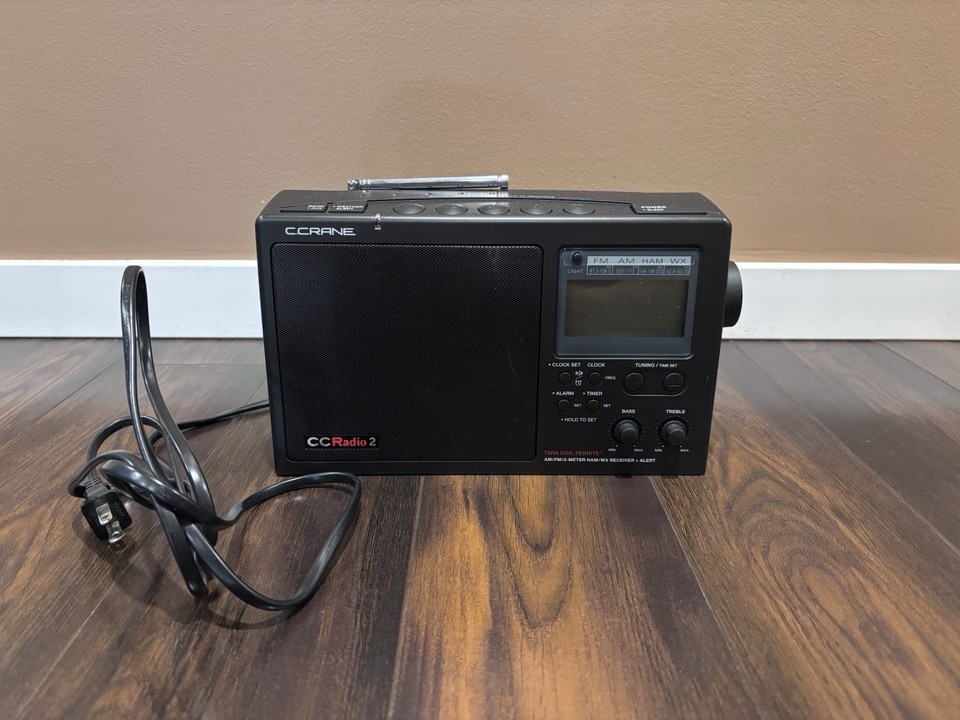 CC Radio 2 Black AM FM WX - Meter Ham Band Radio Receiver C.CRANE | eBay