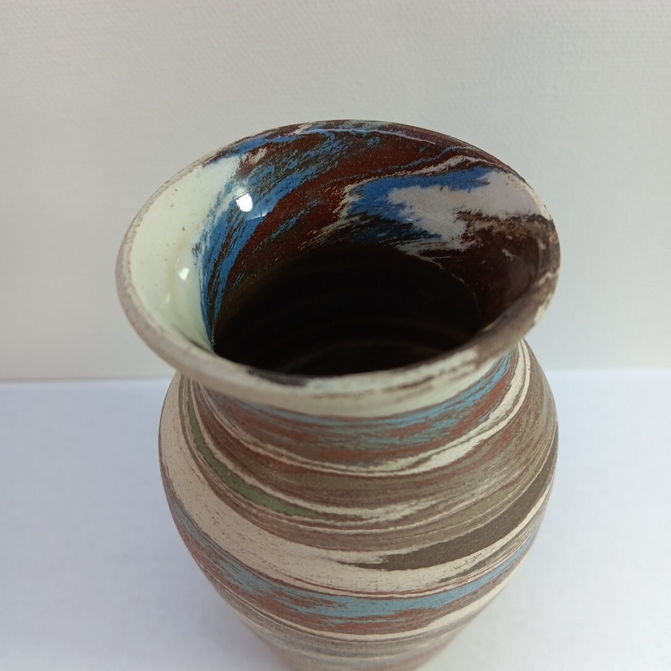 Desert Sands Swirled Art Pottery Boulder City, NV Vase Vintage No Chips ...