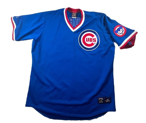Chicago Cubs 1989 Royal Blue Cooperstown Throwback Men's Away Jersey Sz ...