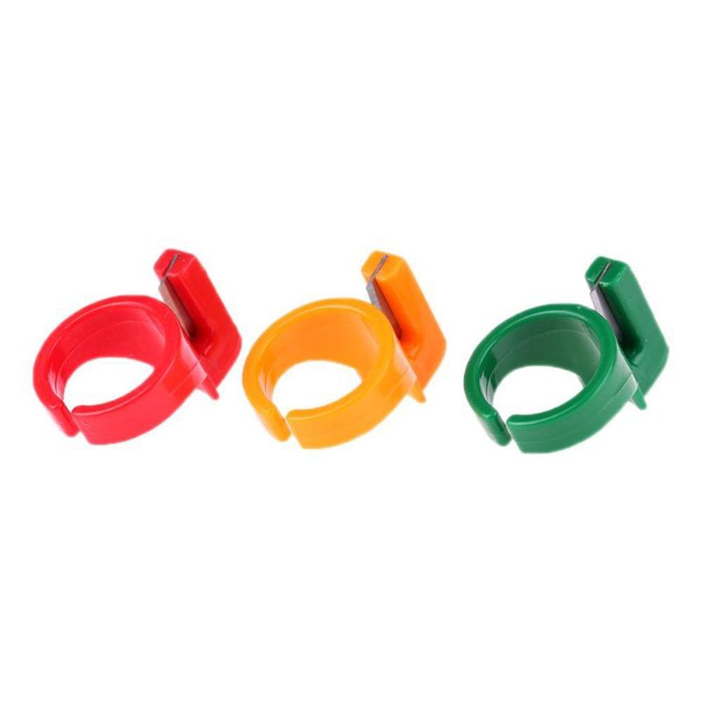 3PCS New DIY Craft Sewing Ring Thread Cutter Finger Blade Plastic ...