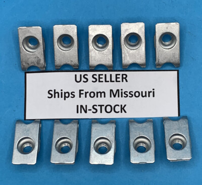 Bag of 10- Extruded U-Nuts Front License Plate + Clips for Honda ...