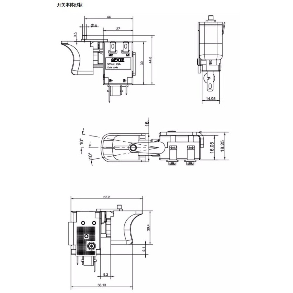 1pcs new for DeWalt electric drill power tool CPXTE DPF-2325 speed ...
