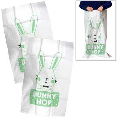 Bunny Rabbit Hop Race Potato Sacks Bags Party Game Activity Pack of 2 ...