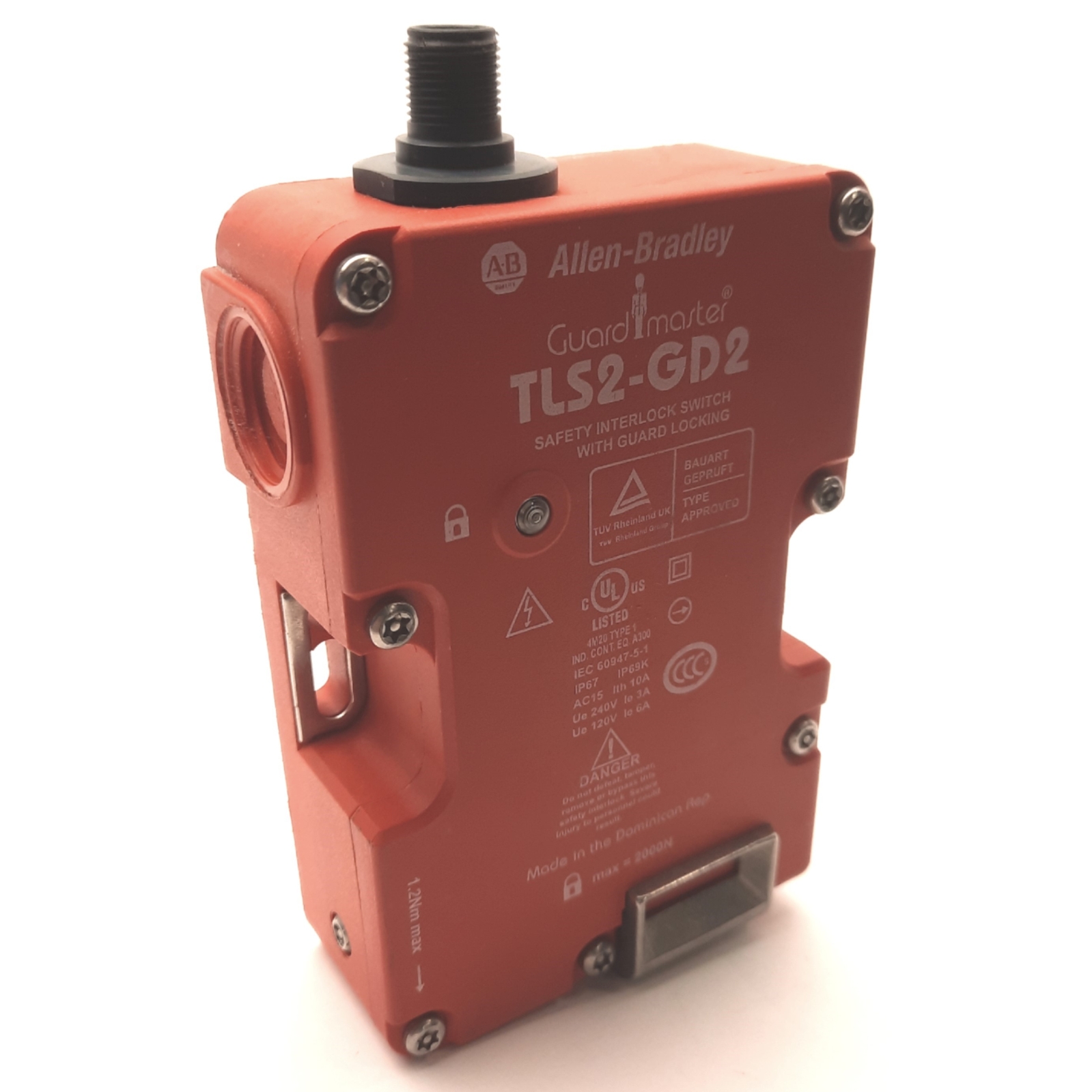 Allen Bradley 440G-T2NBBPH-1L TLS2-GD2 GuardMaster Safety Switch M12 8 ...