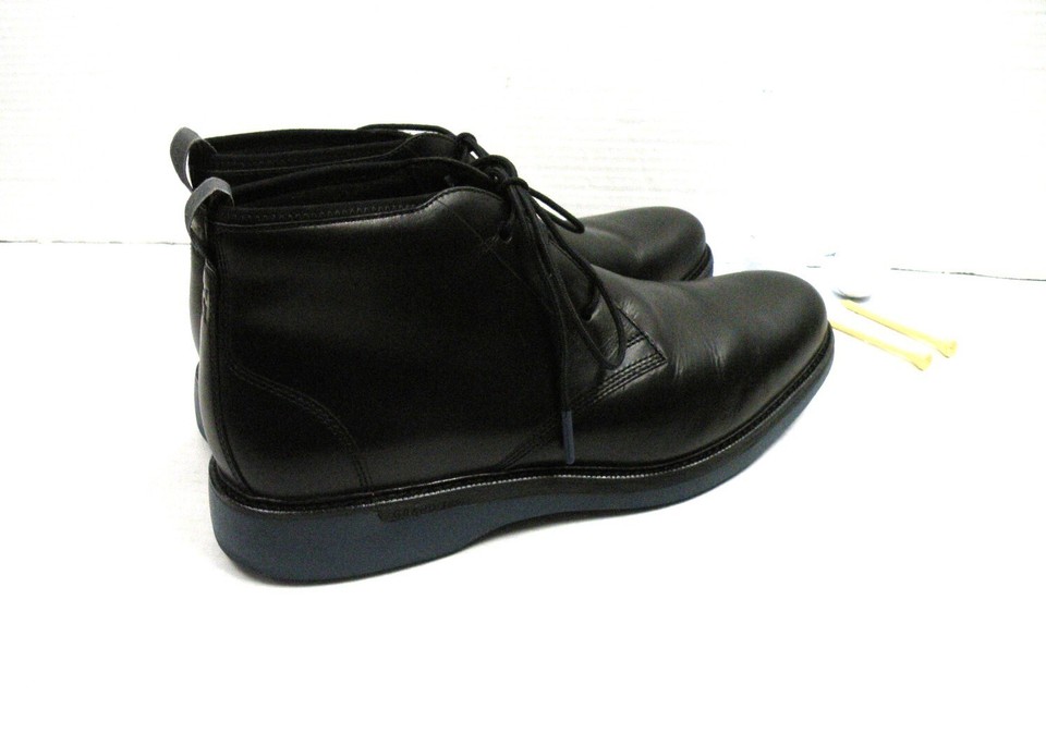 COLE HAAN Grand 360 Chukka Leather Boots Men's Size 11.5 M Black C34637 ...