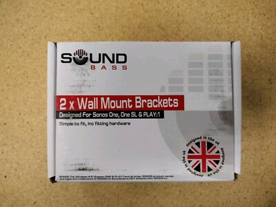 Sound Bass 2 Pack Wall Mount Brackets Black With Hardware. Price For 20 ...