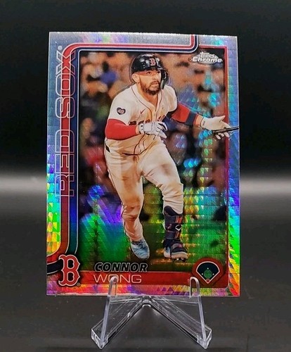 🔥 2025 Topps Chrome - Prizm Refractor - #10 Connor Wong - Boston Red ...