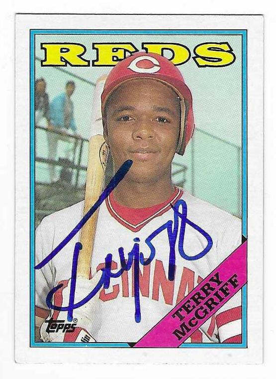 TERRY MCGRIFF 1988 TOPPS AUTOGRAPHED SIGNED # 644 CINCINNATI REDS | eBay