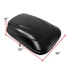 53"L Vehicle Van Roof Mount Travel Storage Box Car Top Cargo Carrier ...