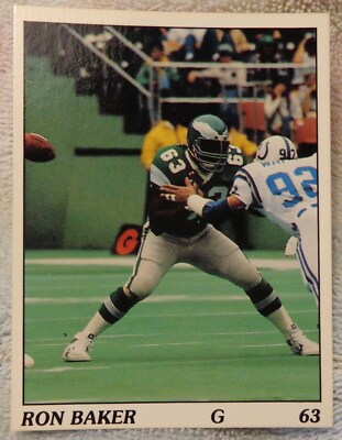 1985 Eagles Team Issue Card - Ron Baker - Oklahoma State alumni | eBay