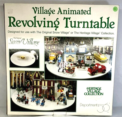 Dept 56 Village Animated Revolving Turntable #52640 - Tested Working | eBay