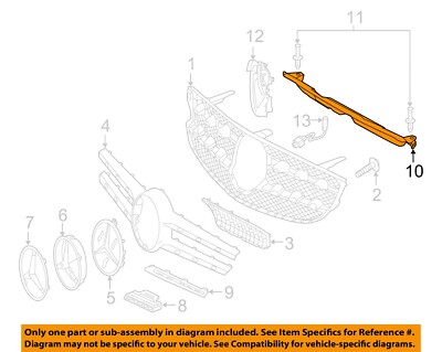 MERCEDES OEM 16-18 GLC300 Grille-Upper Support 2538801401 | eBay