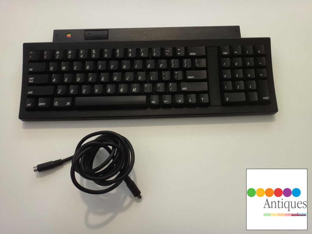 Apple Keyboard II Black with ADB Cable Vintage Rare for Macintosh TV ...