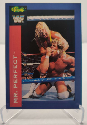 1991 Classic WWF Superstars #121 Mr. Perfect UK VERSION wrestling card ...
