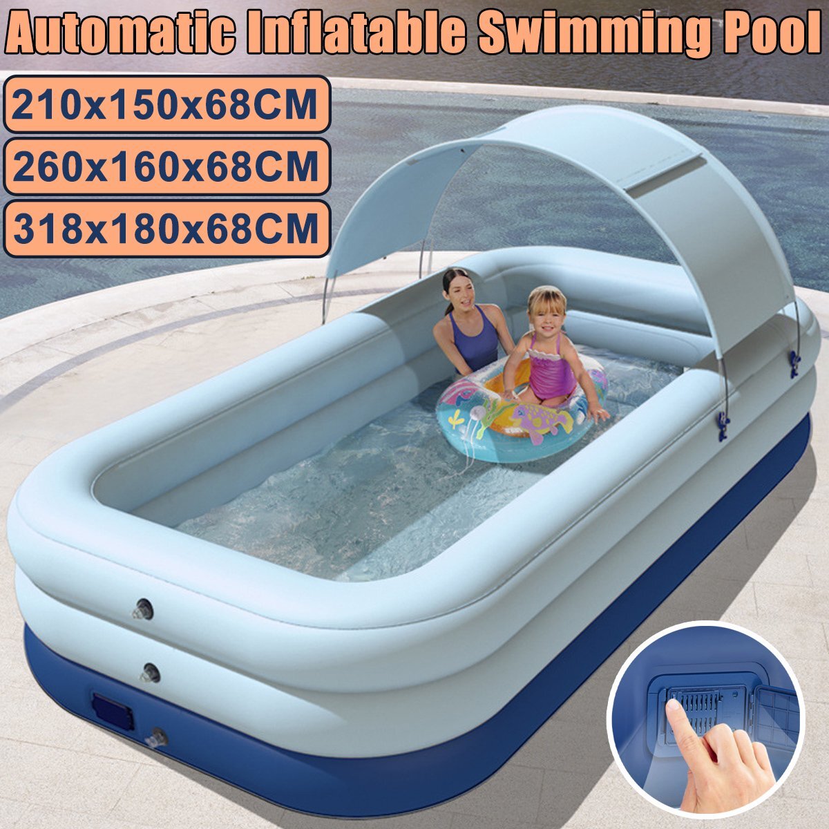 Outdoor Inflatable Swim Pond Inflation Swimming Pool Water Party Float ...