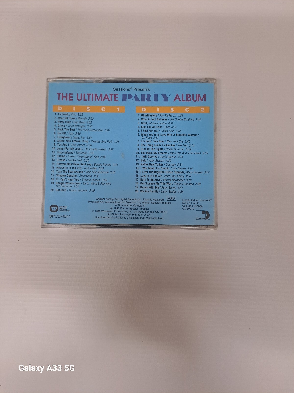 Sessions Presents THE ULTIMATE PARTY ALBUM Disco Pop 2CD Blondie Foxy ...