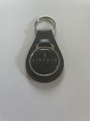 Lincoln Navigator Keychain Lincoln Black Leather KeyFob Key Chain | eBay