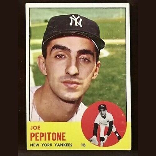 1963 Topps Baseball Card #183- Joe Pepitone | eBay
