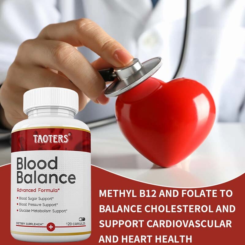 Blood Balance Advanced Formula Cholesterol Blood Sugar Lower Support ...