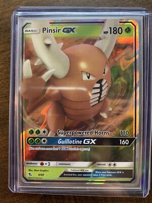 Pokemon Pinsir GX 6/68 Holo Ultra Rare Card - Hidden Fates - Near Mint ...