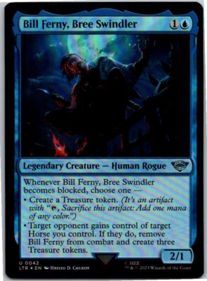 Magic the Gathering Bill Ferny, Bree Swindler The Lord of the Rings ...