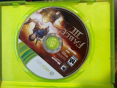 Fable III (Microsoft Xbox 360, 2010) ORIGINAL CASE AND PAPERWORK ...