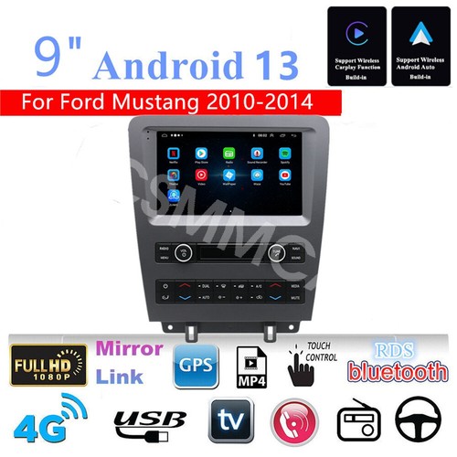 Fit For 2010-2014 Ford Mustang GPS Touch Screen For Apple Carplay ...
