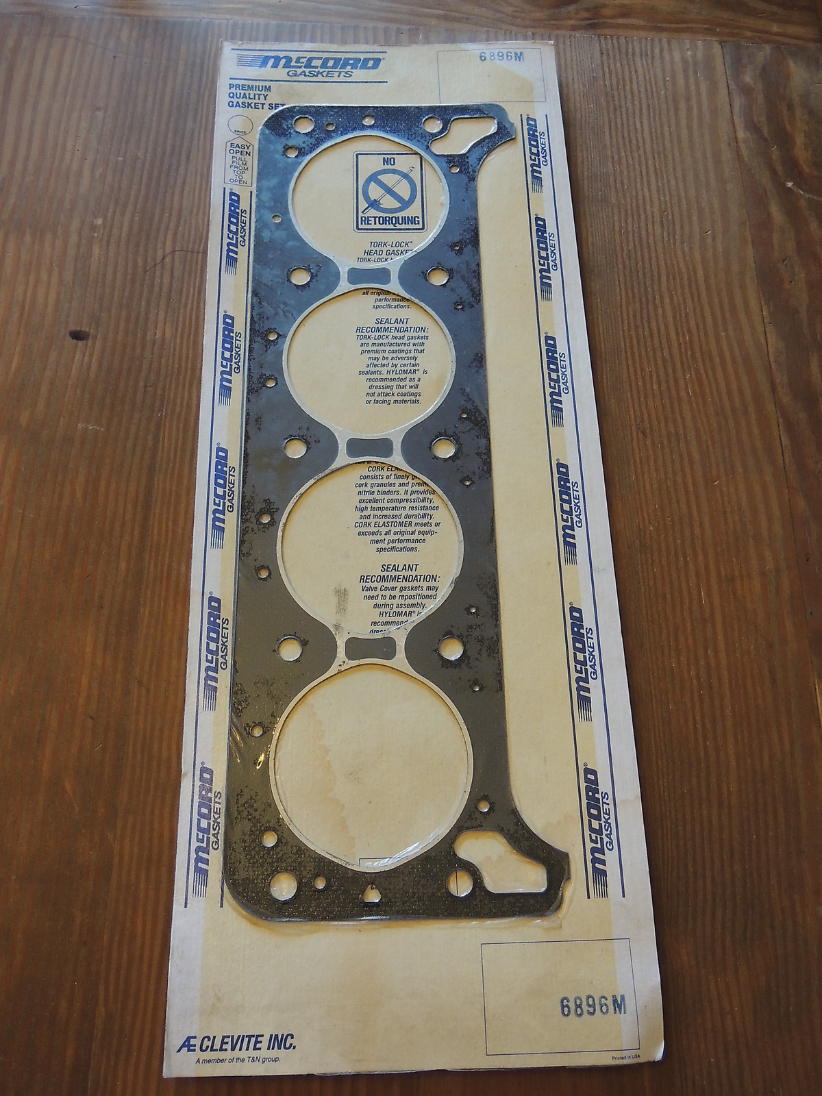 McCord Head Gasket 6896M Fits Cadillac 425 CID 7.0L V8 cylinder engine ...