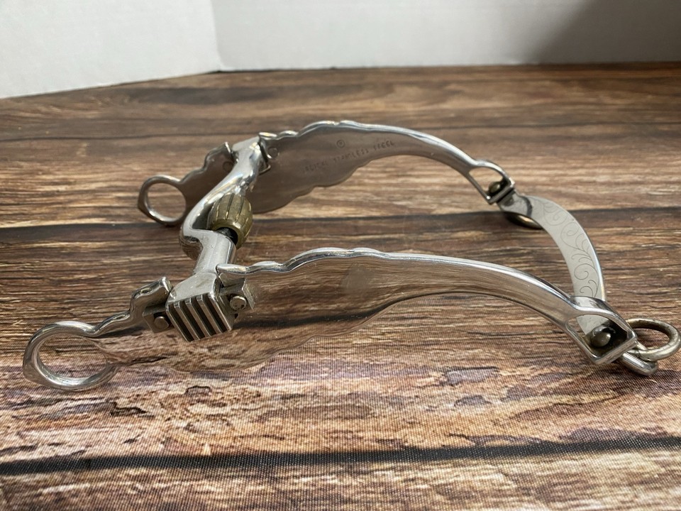 Sliester Engraved Scalloped Shank Mouth Show Bit W/copper Roller ...