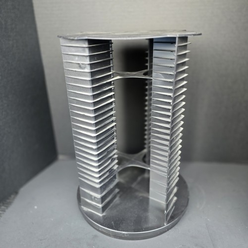 Fellowes 112 CD Carousel Rotating Storage Tower Spinner Rack 15.5” x 11 ...