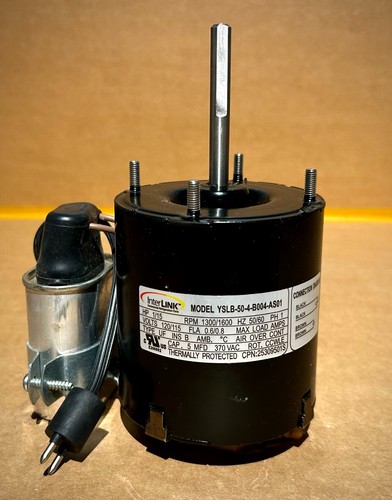 InterLink 25309501S Fan Motor YSLB-50-4-B004-AS01 - 1/15 hp 1600RPM, 120V 1PH | eBay