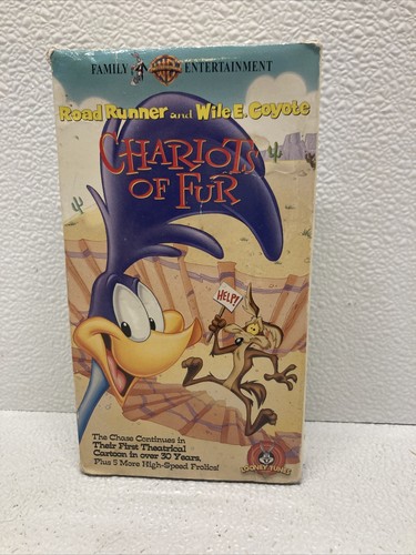Chariots Of Fur VHS Road Runner And Wile E. Coyote Animated 85391450931 ...