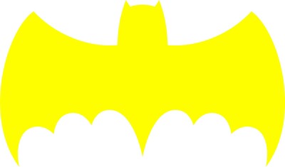 1966 Batmobile Small Batman Vinyl Decal Sticker 3" Wide for Helmet Set ...