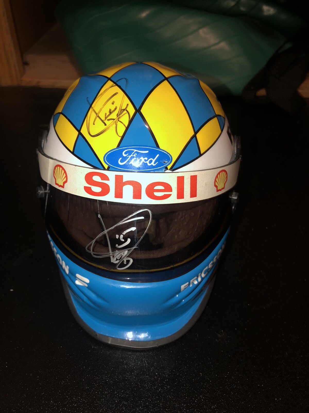 Kenny Brack 1/2 Bell Helmet 2001 Team Rahal Shell CART Champ Car ...